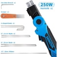 250W AC Rotatable Electric Hot Knife, 6 Blades Foam Cutter Cutting Tool ...