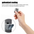 4 Pieces-Removable Metal Shelf Support Clips Inside Storage ...