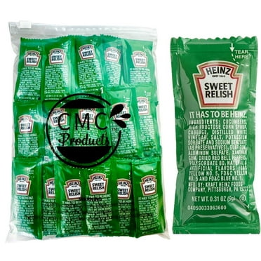 PPI Single Serve Pickle Flavor Sweet Relish, 9 gr. Packets (Pack of 200 ...