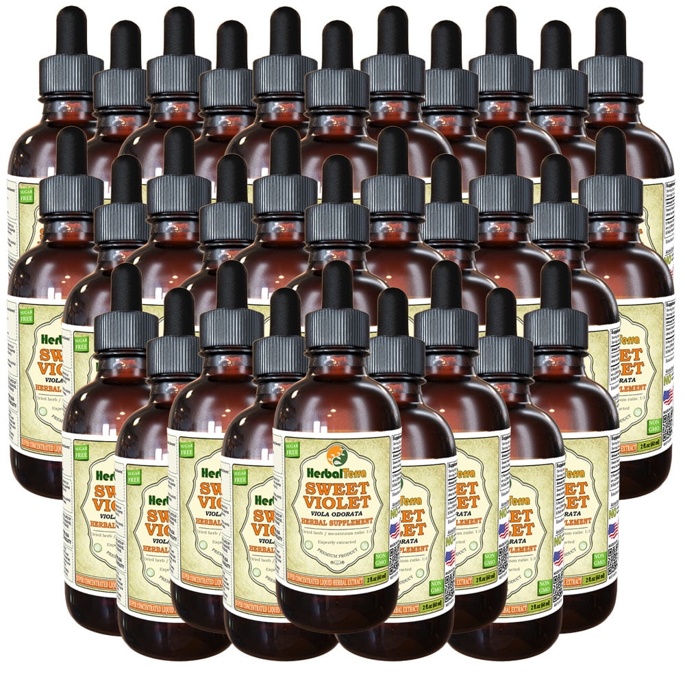 Sweet Violet (Viola Odorata) Tincture, Organic Dried Leaves Liquid ...