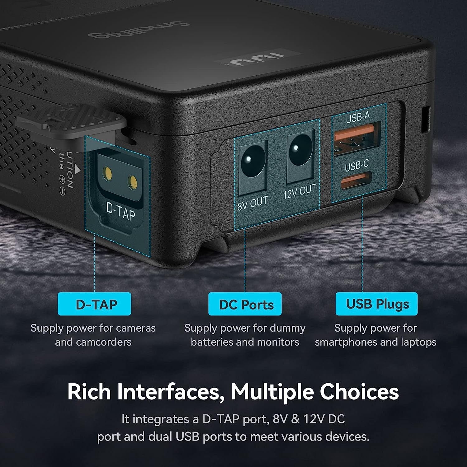 SmallRig VB99 99Wh Mini V-Mount Battery with 65W PD USB-C SmallRig VB99 99Wh Mini V-Mount Battery with 65W PD USB-C