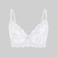 COMVALUE Sexy Scallop Sheer Unlined No Padding Demi Underwire Push Up ...