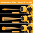 Sprayer, 800W HVLP with Cleaning/Blowing Joints, 3- 3 Nozzles, and ...