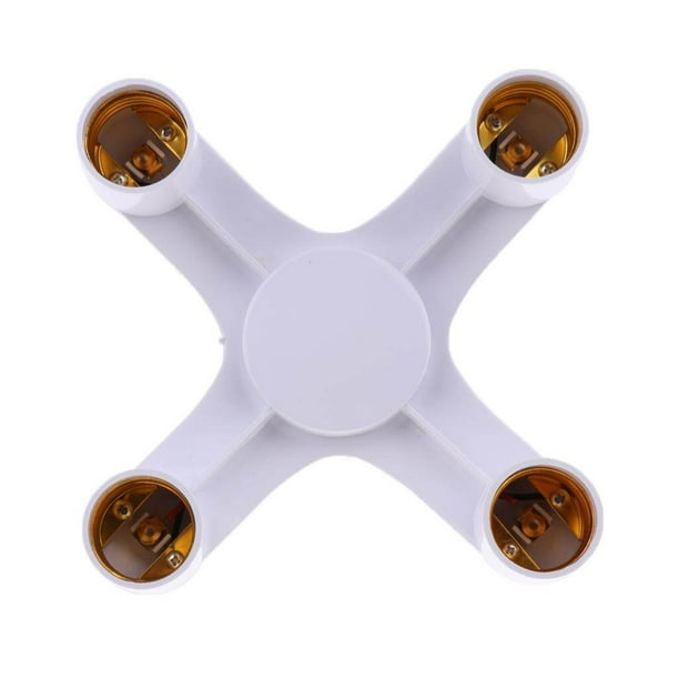 ruzhgo LED Lamp Bulbs Socket Splitter Adapter Holder E27 to 4 in 1 E27 - Walmart.ca