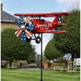 Biplane Wind Spinner, America 250th Biplane Wind Spinner,Patriotic ...