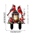 Beforeyayn Red Birds And Lanterns Transparent, D Flat Style Acrylic ...