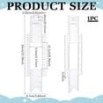 Acrylic Template Rulers for Bowknot Making Rectangle Clear 350x97x2.5mm ...