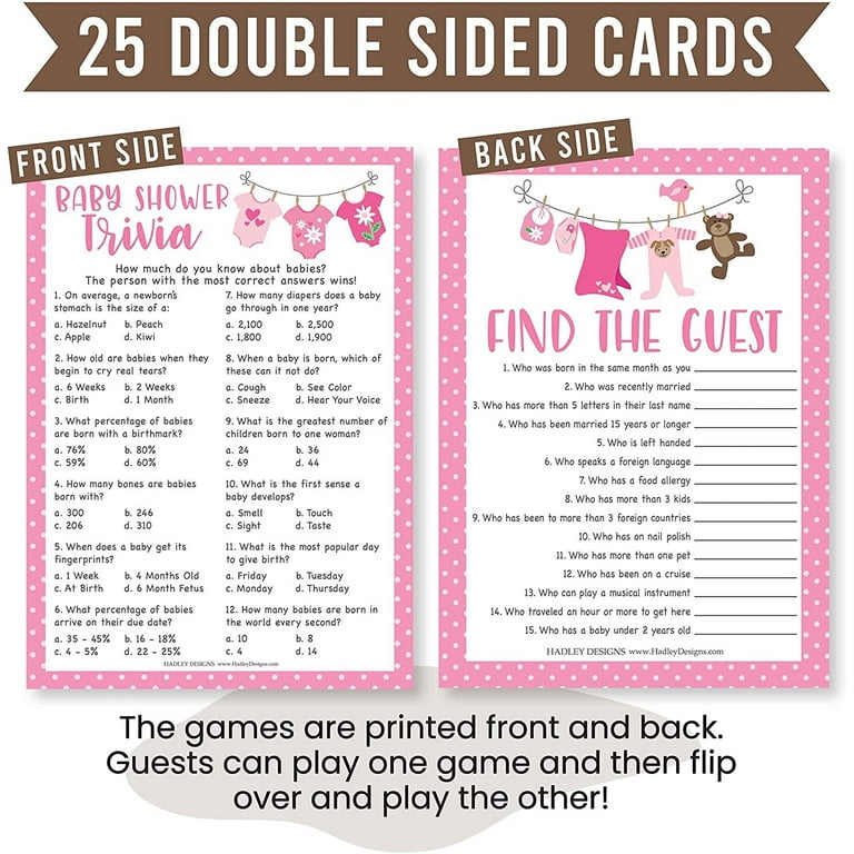 Baby Shower Games For Girls Ideas