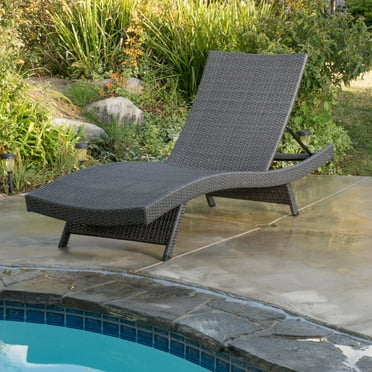 Rio Brands Silver Foldable Chaise Lounge - Walmart.com