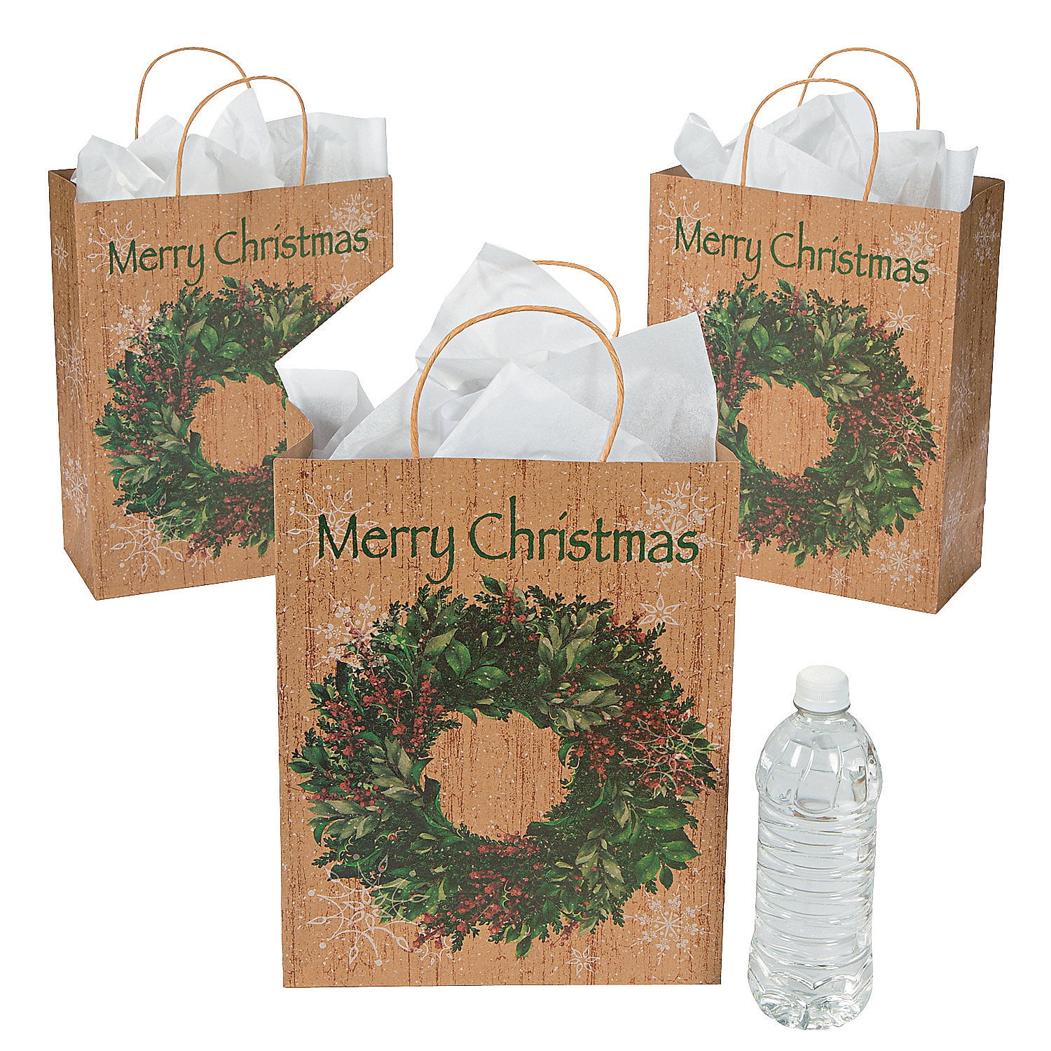 Fun Express - Large Holiday Wreath Craft Bag for Christmas - Party ...