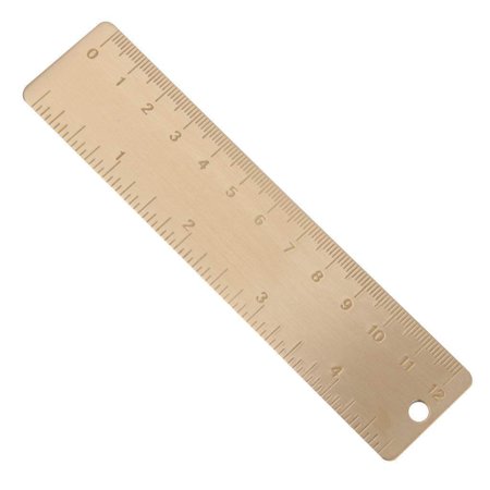 Vintage Straight Ruler Mini Copper Ruler Measurement Tool for Office ...