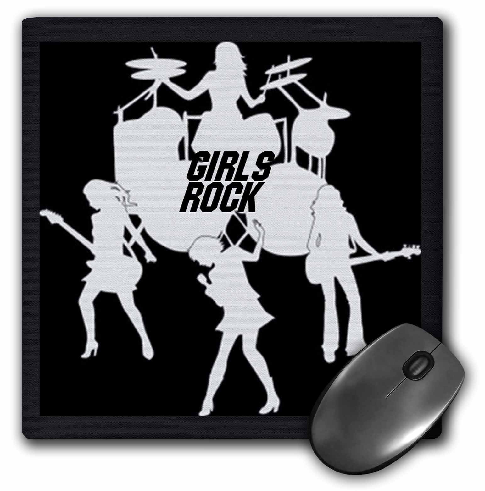 Girl Rock Band Silhouette
