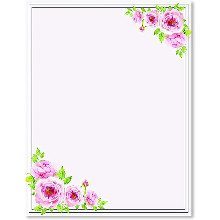 Rose Border Designs For Paper