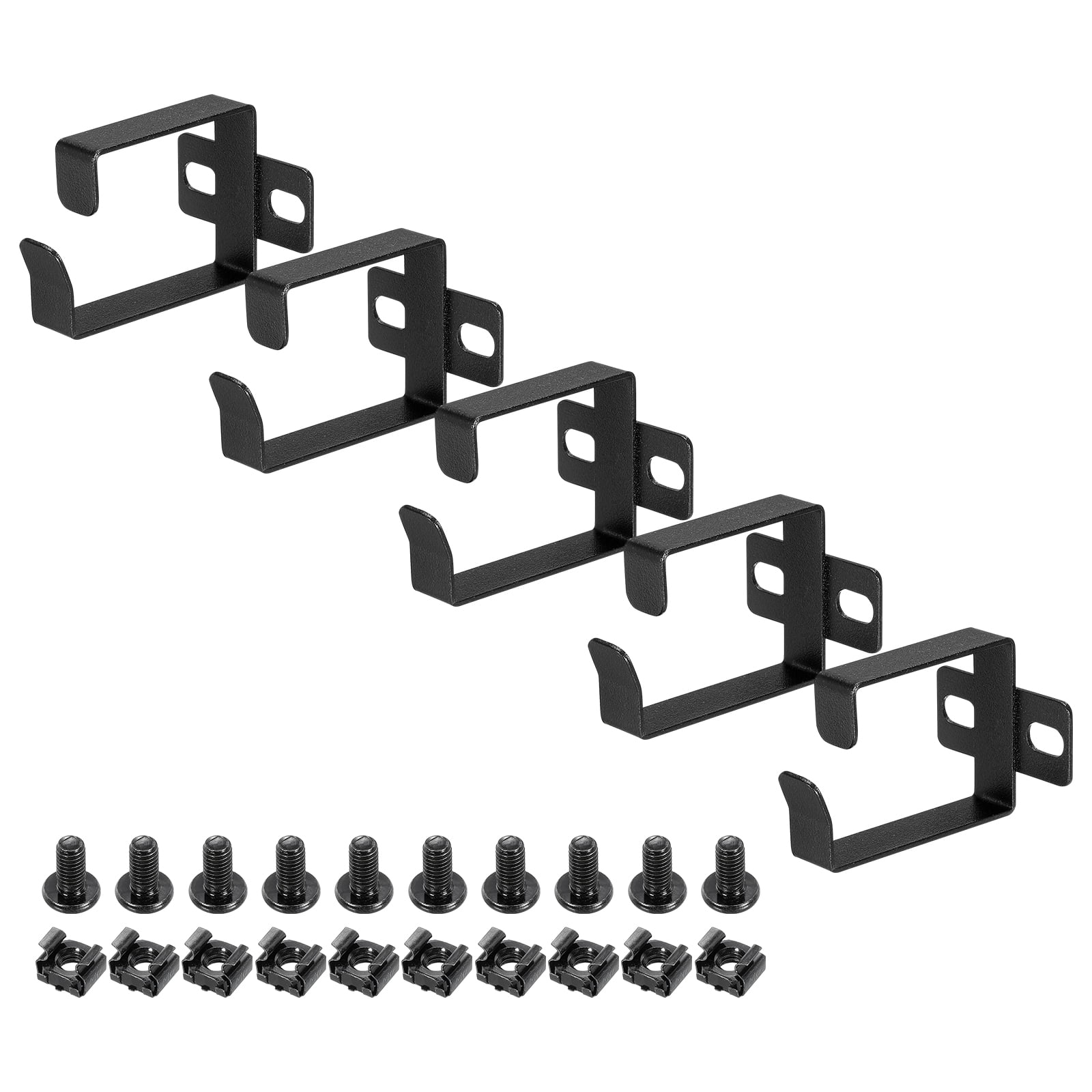 Uxcell Server Rack Cable Management D Ring Hooks, 5 Set Wire Organizer ...
