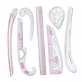 Metric Rulers Set Sew French Curve Ruler Set DIY Clothing Bendable ...
