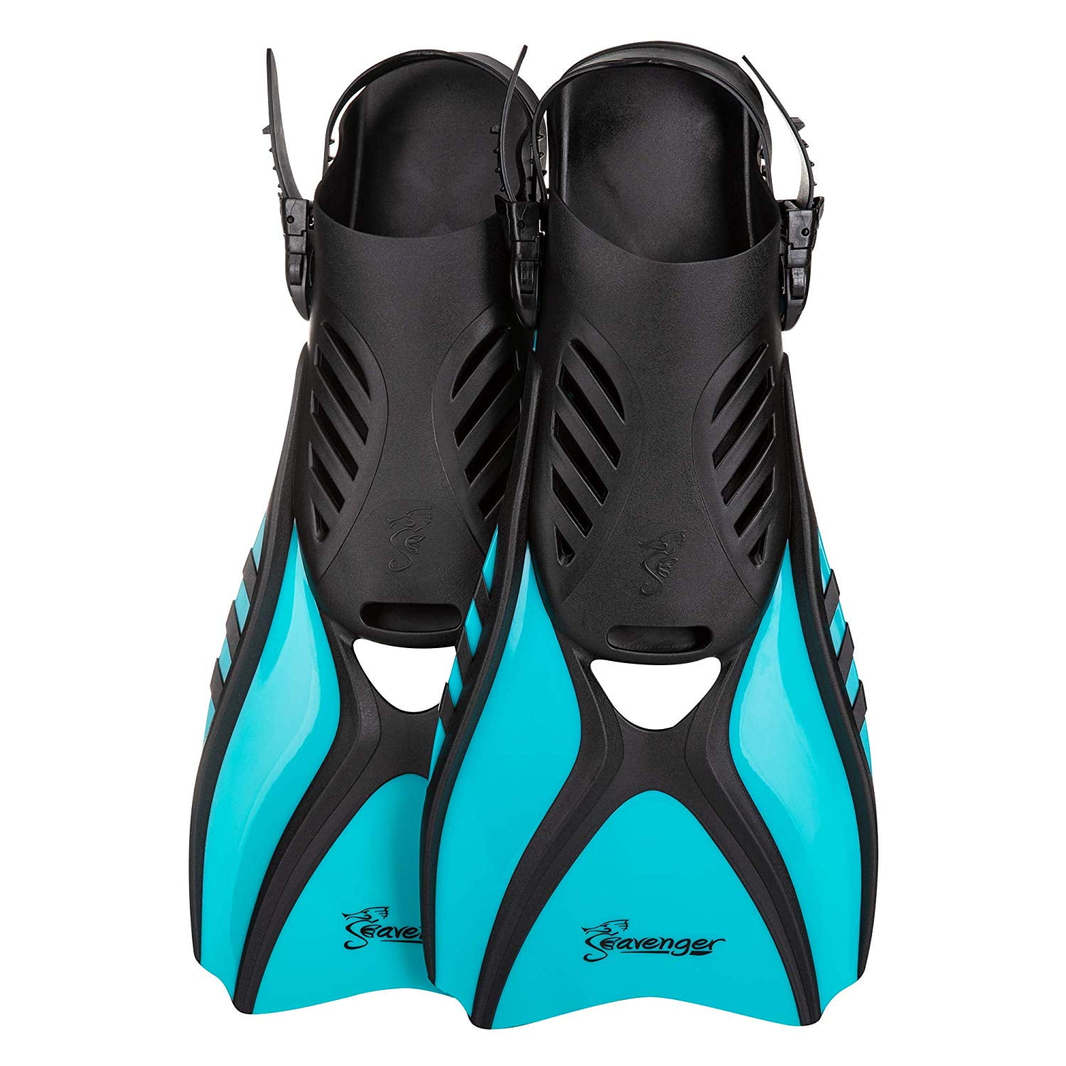 Seavenger Voyager Snorkeling Fins / Flippers (Clear Teal, Small ...