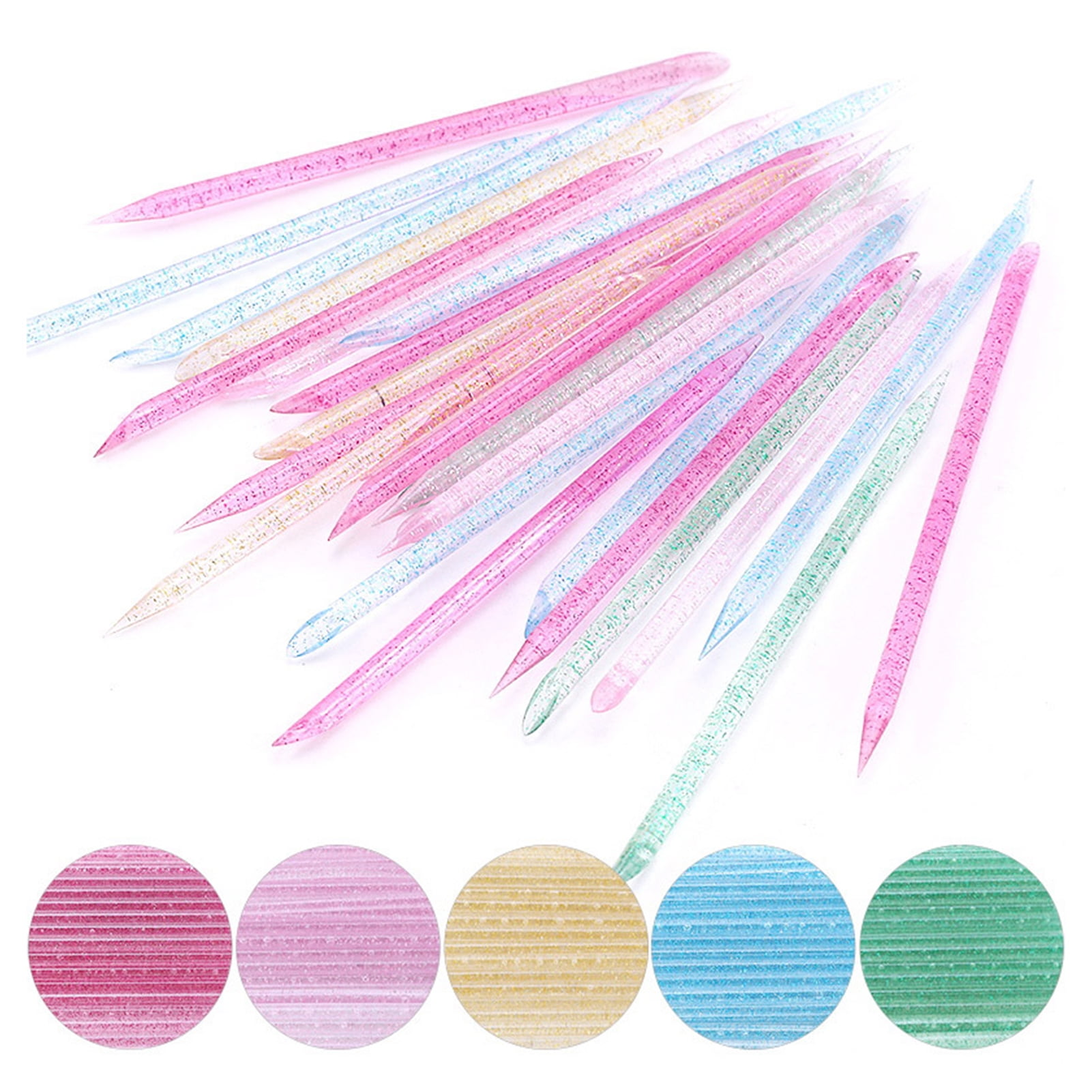 Hesroicy 50Pcs Nail Doting Pens Gloss DIY Ergonomics Dead Skin Push ...