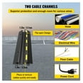 Cable Protector Ramp 3 Pack - 2 Channel Cord Cover - 11000 Lbs Capacity ...