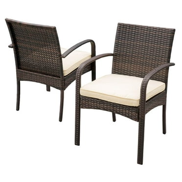 International Caravan Ibiza Resin Pandan/Aluminum Square Back Dining ...