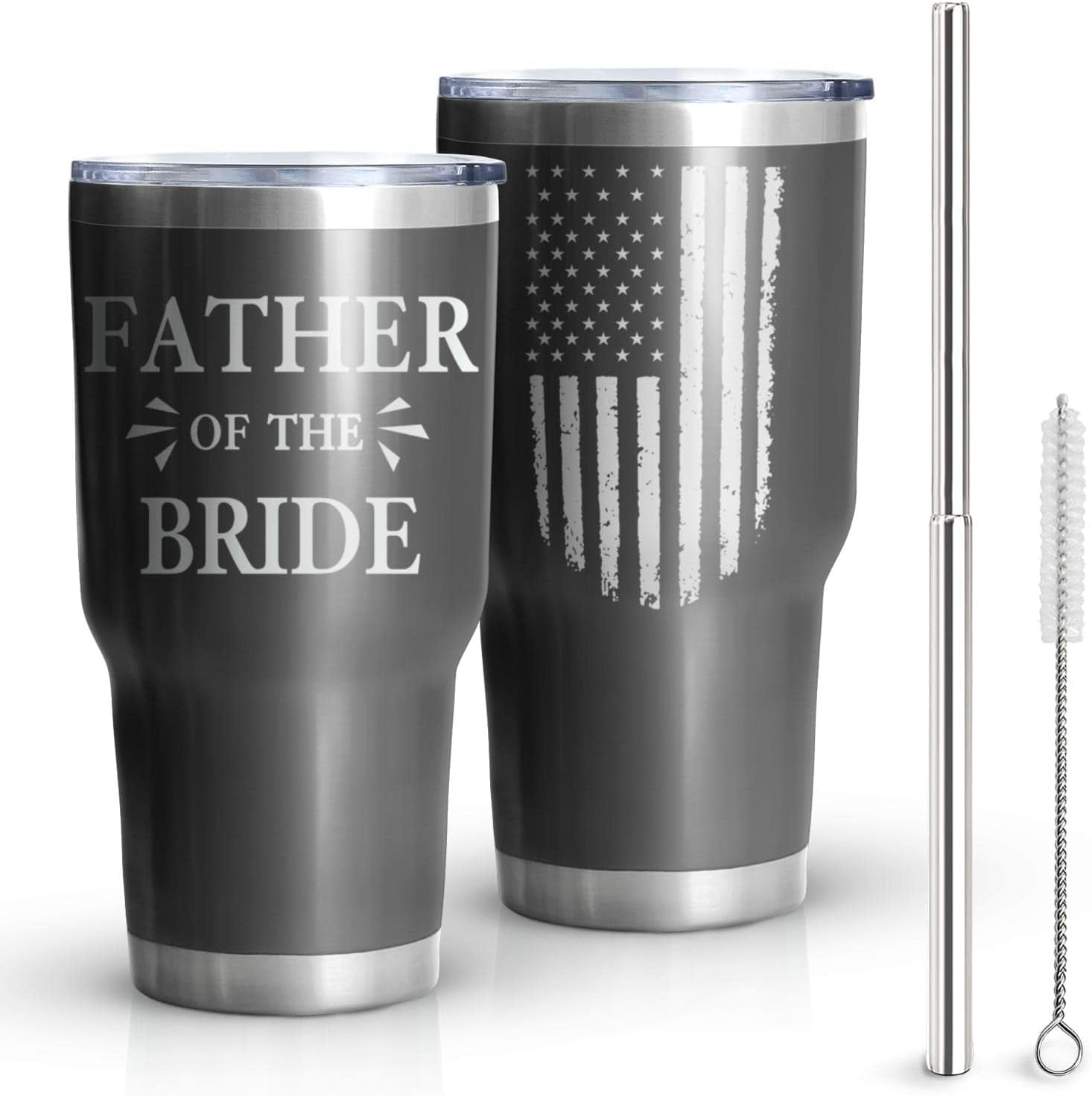 Father of Bride Tumbler,Double Wall Stainless Steel Vacuum Insulated ...