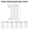 36"×80" Pivot-French or Bi-fold Mirrored Door Solid Manufactured Wood ...