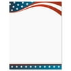 American Flag Patriotic Letter Papers, Set of 25 - Printing Sheets, 8 1 ...