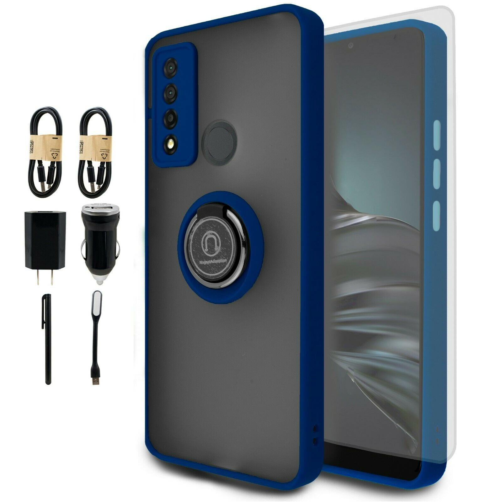 Value Pack + for TCL 20XE 20 XE Ring Hybrid Phone Case Magnet Mount ...