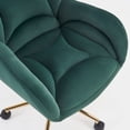 Noble House Rostin Velvet Swivel Home Office Chair, Ergonomic Makeup ...