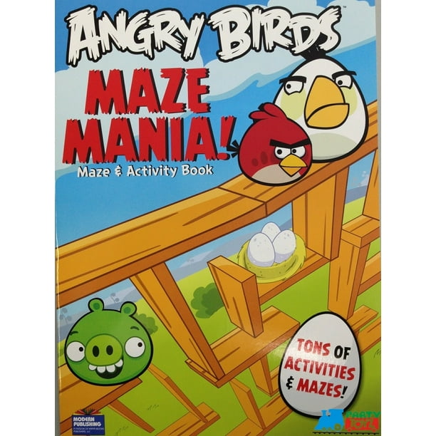 Angry Birds 96P Giant Coloring, Maze, and Activity Book - Maze Mania ...