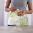 Light Green Cherry Blossoms Half Waist Apron Abstract Ombre Floral ...