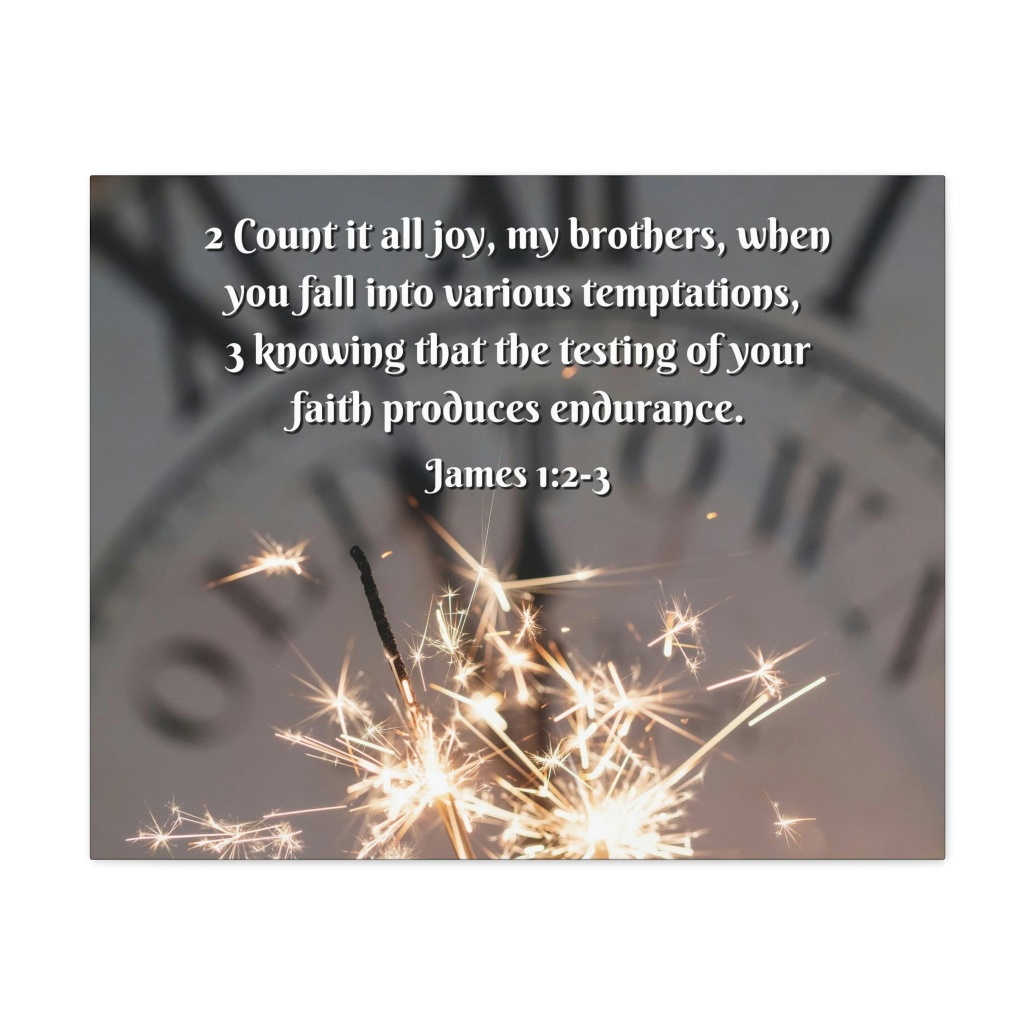 Scripture Walls Count It All Joy James 1:2 Bible Verse Canvas Christian ...