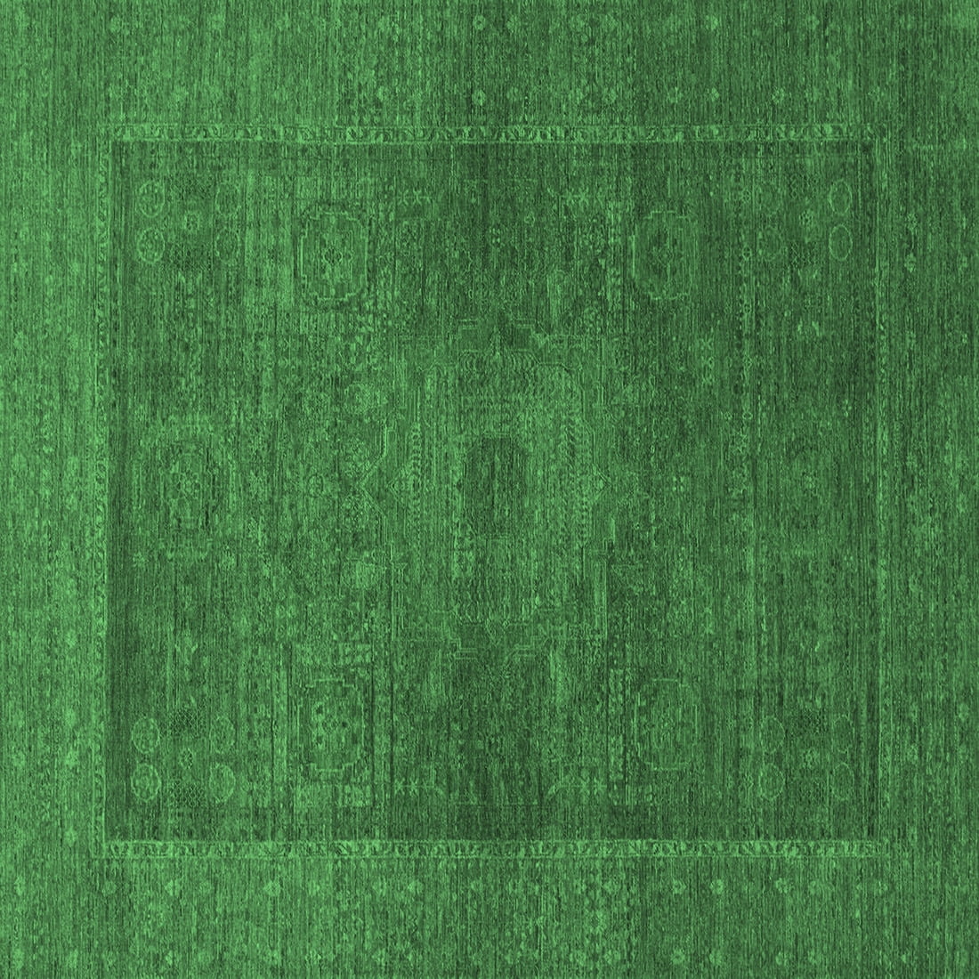 Ahgly Company Indoor Square Abstract Emerald Green Modern Area Rugs, 6 ...