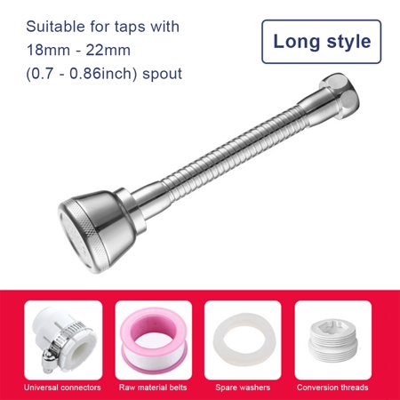 Sink Faucet Aerator Extender Washing Tap Spray Head Removable ...