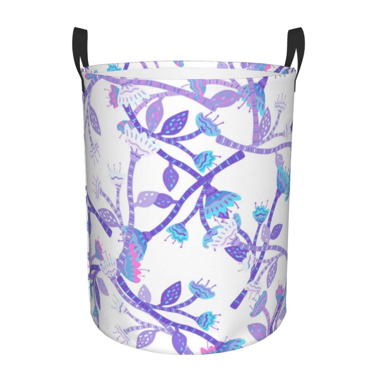 ZNDUO Round Laundry Basket, Waterproof Collapsible Laundry Baskets with ...