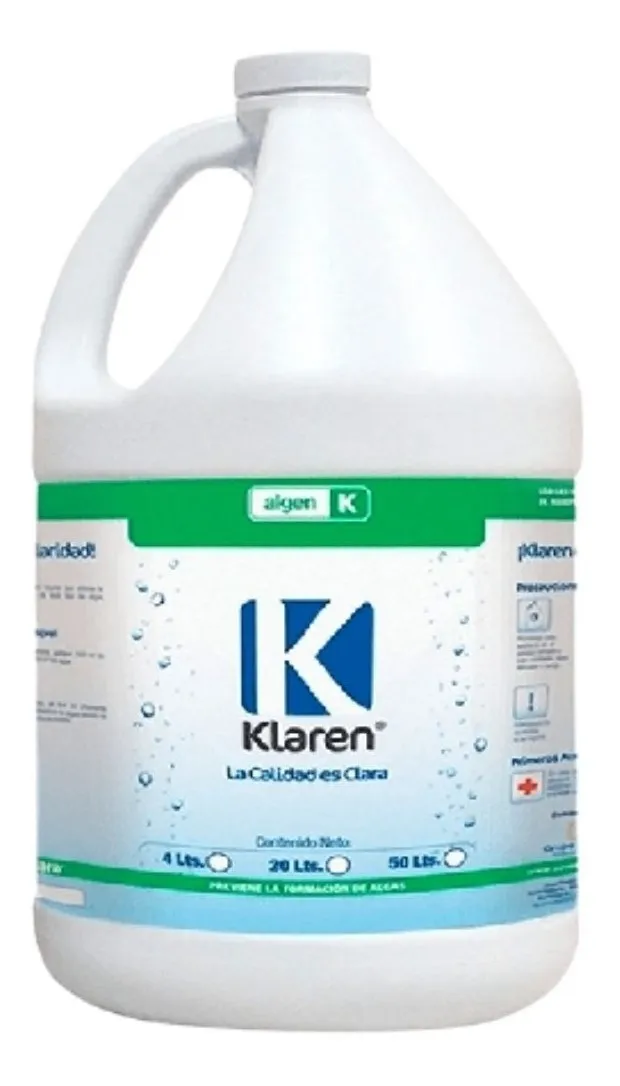 Desinfectante Algen-K Concentrado Elimina Algas de Alberca, 4 Litros ...