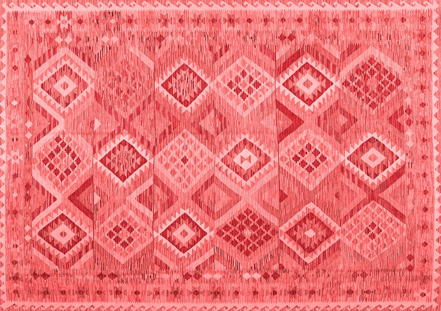 Ahgly Company Indoor Rectangle Abstract Red Contemporary Area Rugs, 2 ...