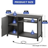 Dextrus 55-75 Gallon Fish Tank Stand with Electrical Sockets & RGB ...