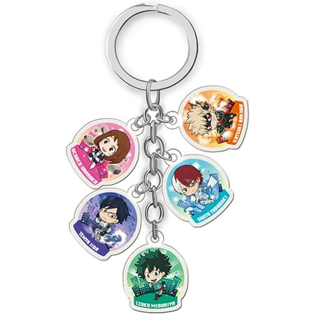 FanShow MHA Keychain, Anime Keychains MHA Acrylic Cute Keychains Double ...