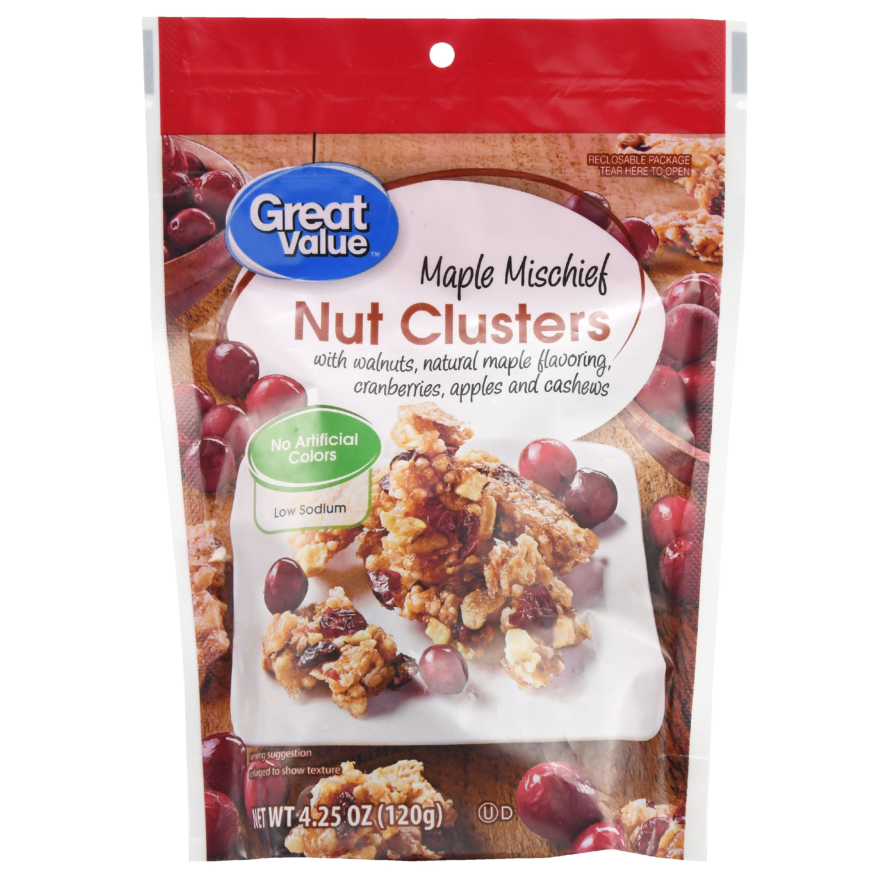 Great Value Nut Clusters, Maple Mischief, 4.25 oz - Walmart.com