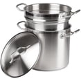 Winco SSDB-12 12 Qt. Master Cook Double Boiler W/ Cover, Stainless ...