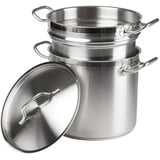 Winco SSDB-12 12 Qt. Master Cook Double Boiler W/ Cover, Stainless ...