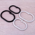 100pcs Multipurpose Shower Curtain Hooks Slip Design For Bathroom ...