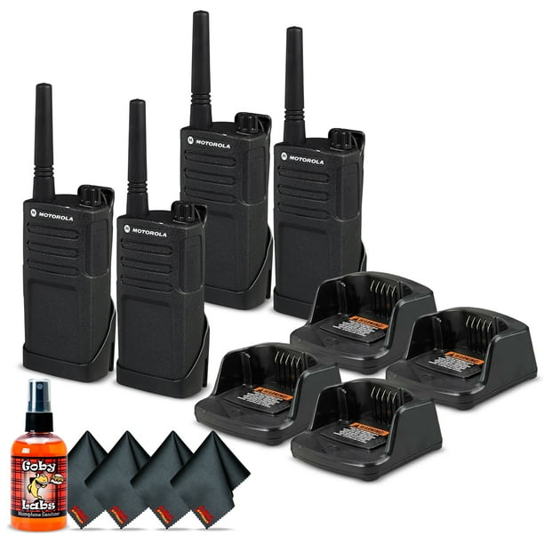 4 x Motorola RMM2050 On-Site 2-Way Radio (RMM2050) - 4 Pack Bundle ...