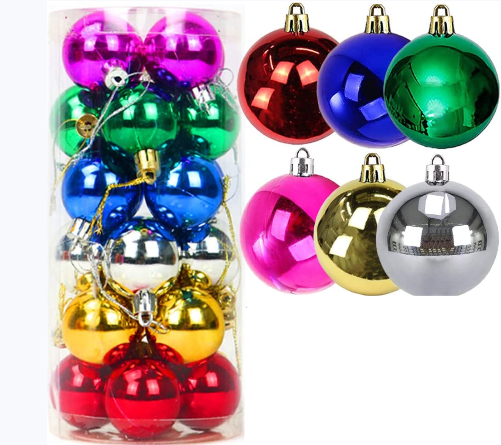 Topboutique Christmas Ball Pendant, Decorative Shatterproof Christmas ...