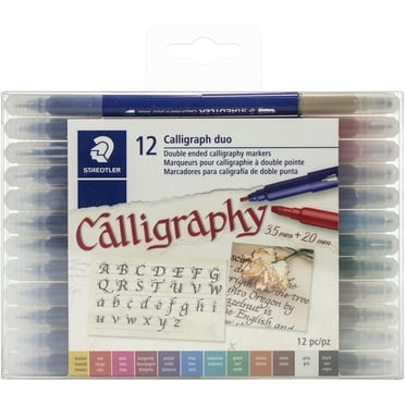 Itoya Doubleheader Calligraphy Marker 6-Color Set, Bright Colors ...