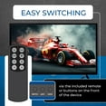 OREI 8K@60Hz 4-port HDMI™ Switch (HDMI Audio, 3.5mm, Optical) (BK-4927 ...