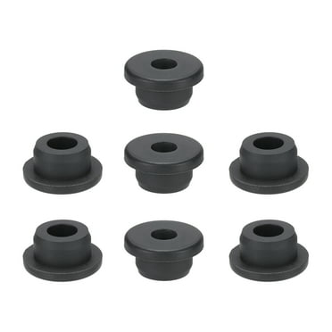 10Pcs T Shape Rubber Grommet Mount Dia 10.5mm ID 7mm H 12mm Black Seal ...