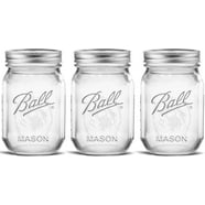 Ball, Glass Mason Jars with Lids & Bands, Wide Mouth, 24 oz, 9 Count ...