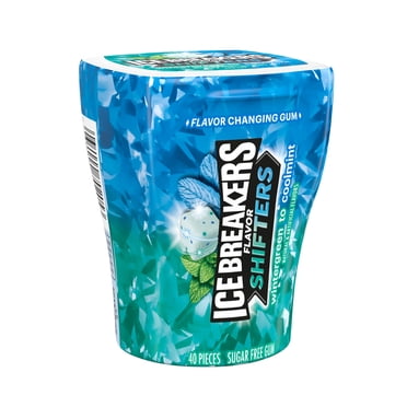 ICE BREAKERS Ice Cubes Orange Cream Pop Sugar Free Chewing Gum Bottle ...