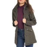 S.E.B. by Sebby Quilted Jacket with Detachable Hood (Women’s) - Walmart.com